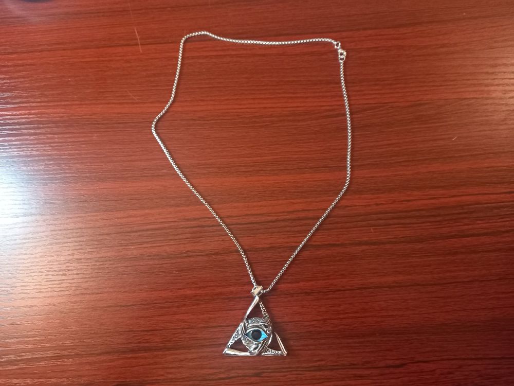 Halskette blaues Auge Teufels - Collier œil bleu du diable (Neu und ...