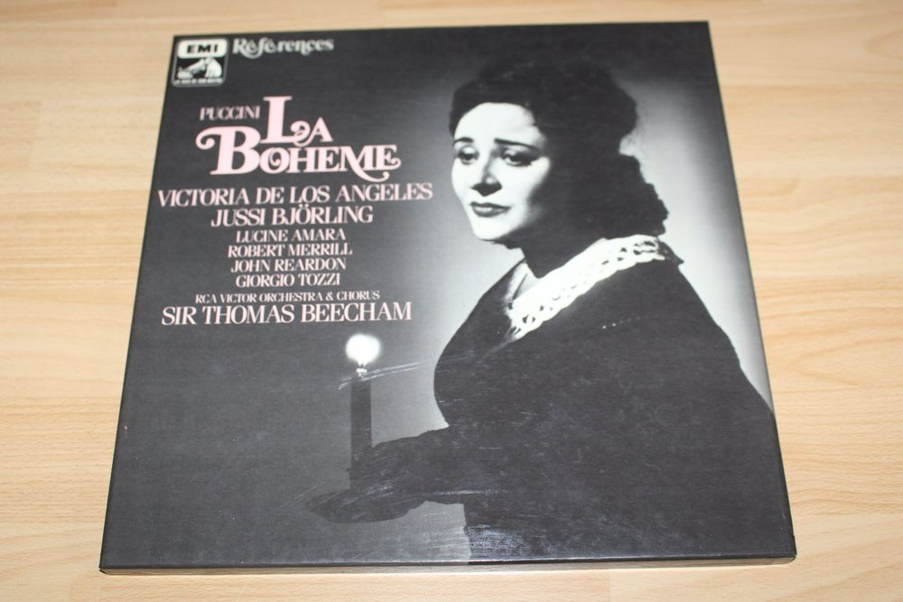 Puccini: La Bohème; Victoria de los Angeles; 2-LP-Box mono (Gebraucht ...
