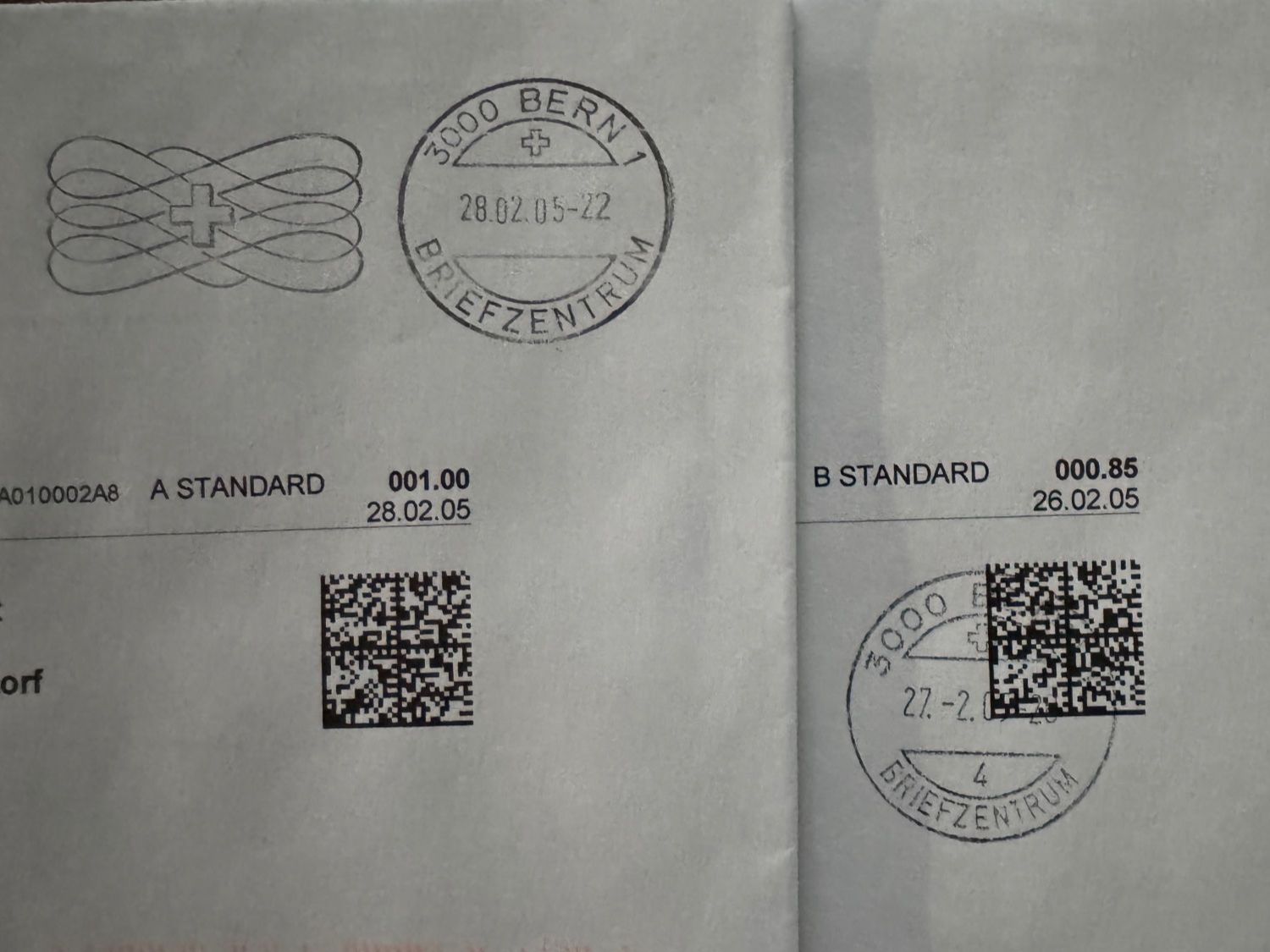 WEBSTAMP PC 2.1, 1 A-Brief und 1 B-Brief, je echt gelaufen (Gebraucht ...