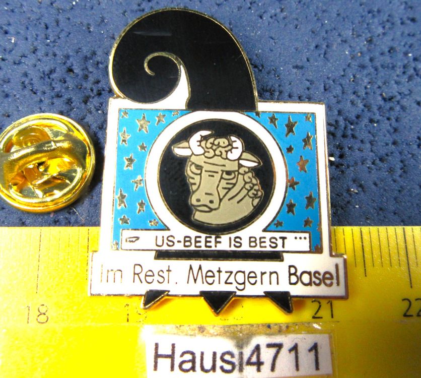 BASEL PIN BEST US BEEF RESTAURANT METZGERN LIMITIERT (Gebraucht) in ...