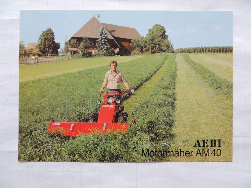 AEBI AM 40 Motormäher 1982 Prospekt (Gebraucht) in Zuzwil SG für CHF 28 – mit Lieferung auf ...