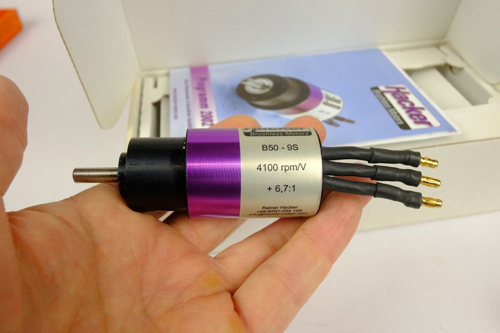 Hacker B50-9S Brushless Motor mit Getriebe 6.7:1 und Regler (Gebraucht ...