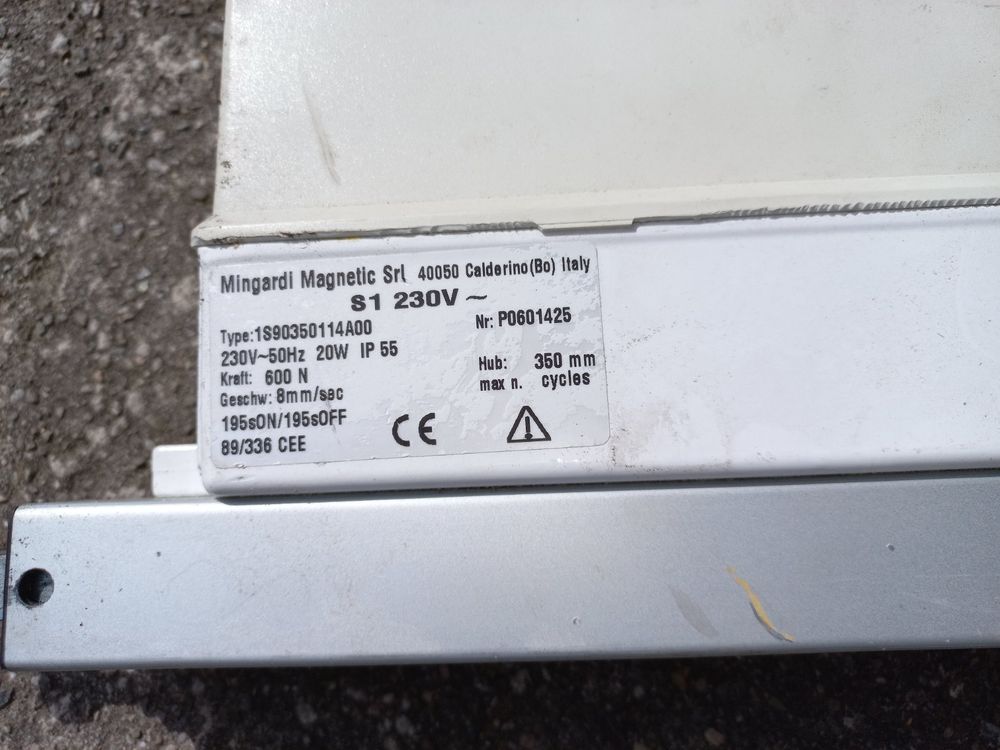 Motor RWA 600N Zahnstangenhub 230V IP55 (Gebraucht) in Zihlschlacht für ...
