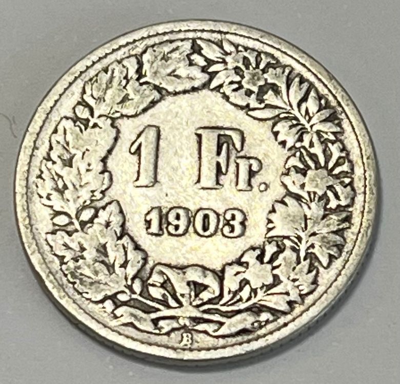 1 Franken - stehende Helvetia - 1903 B (Gebraucht) in Dietikon für CHF 12 – mit Lieferung auf ...