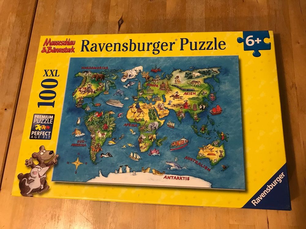 Ravensburger Puzzle 100XXL 6+, Weltkarte | Kaufen auf Ricardo