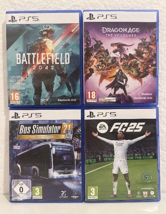 PS5 Game Bundle: Battlefield 2042, FC25 & More - Great! (Gebraucht) in ...