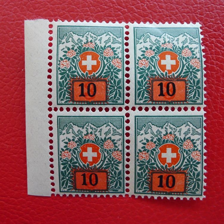 Portomarke (Freiheit) Nr.40 4er-Block postfrisch ** mit Tab (Gebraucht ...