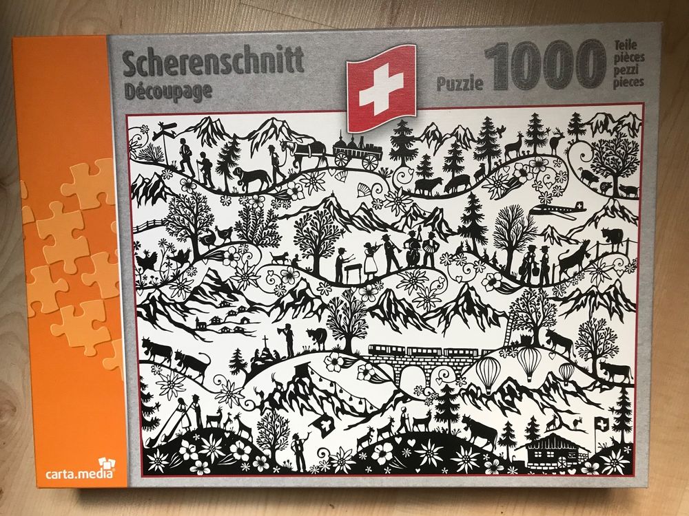 Puzzle Scherenschnitt 1000 Teile -komplett | Kaufen auf Ricardo