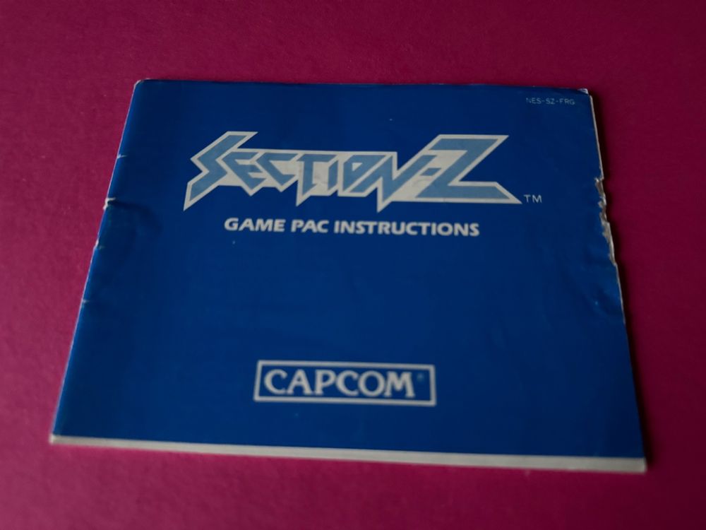 ANLEITUNG FÜR SECTION Z NINTENDO NES | Kaufen auf Ricardo