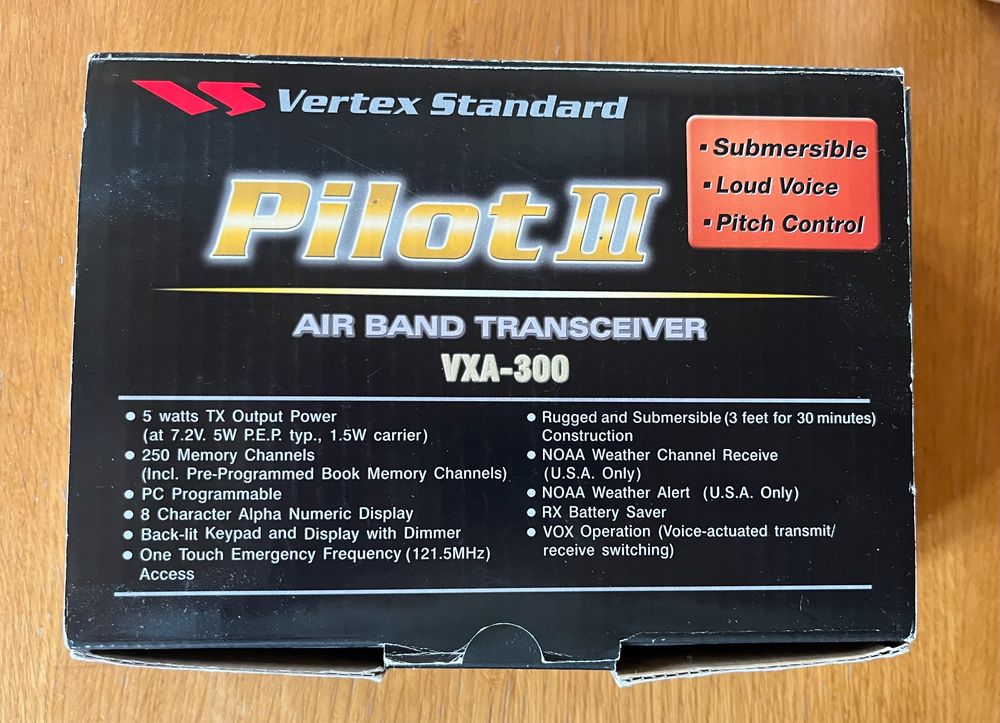 Flugfunkgerät Pilot III Vertex Standart VXA-300 (Gebraucht) in für CHF ...