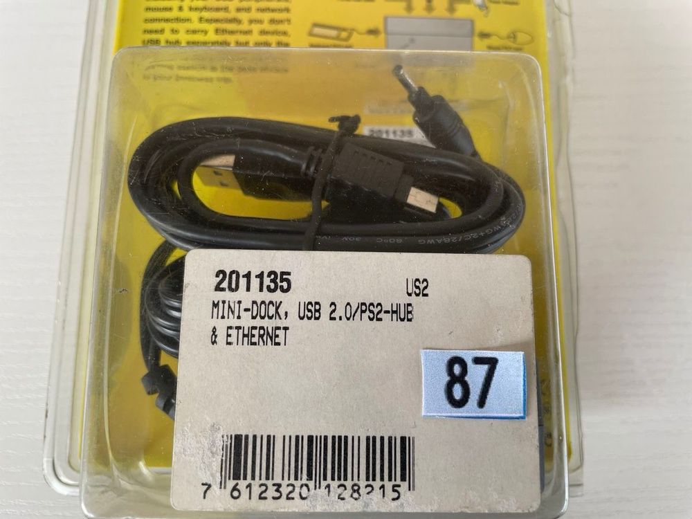 Ethernet Docking Station Mini Dock USB 2.0 PS2 - HUB PC MAC (Neu ...