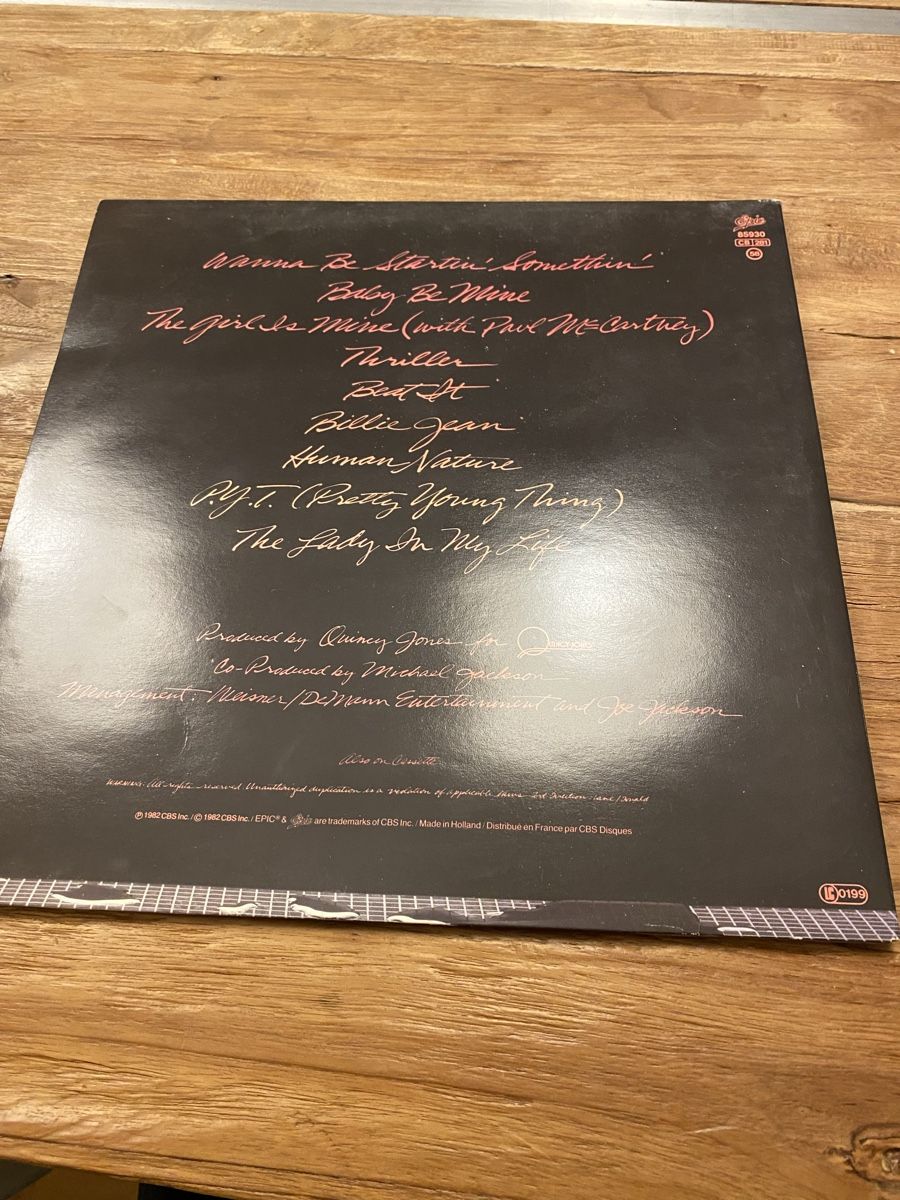 Michael Jackson - Thriller LP 1982 Original! (Gebraucht) in Zürich für ...