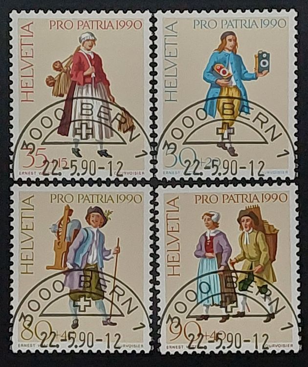 1990 Pro Patria B227-B230 ʘ ET Stempel, gummiert | Kaufen auf Ricardo