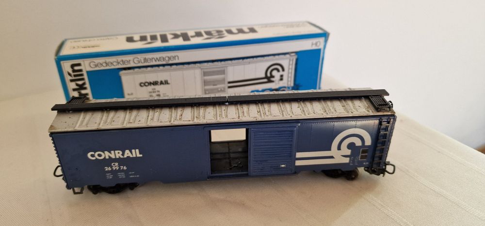 Märklin 4776 US Boxcar Conrail / Güterwagen / Metall (Gebraucht) in für ...