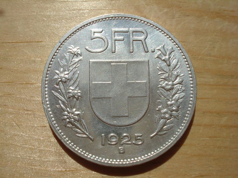 5 Franken 1925 UNZ- (Antik) in Erlach für CHF 170 – mit Lieferung auf ...
