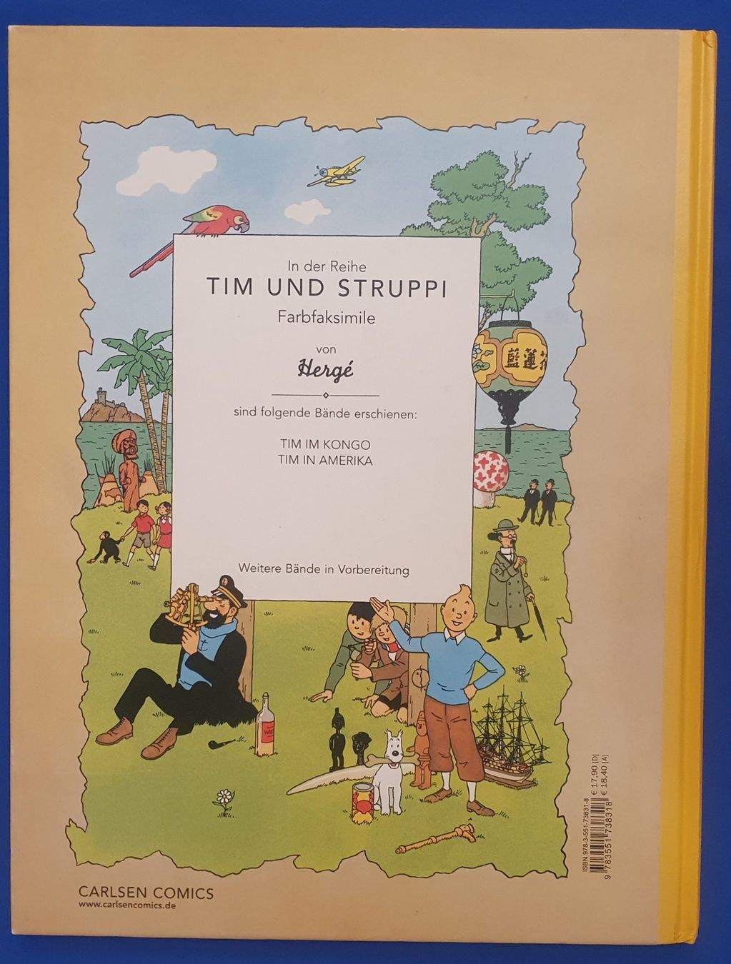 Tim und Struppi, Tim im Kongo, Farbfaksimile, Carlsen, 2008 (Neu ...