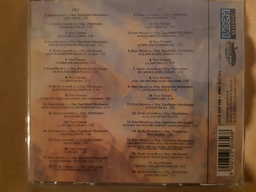 Doppel-CD Slavko Avsenik, Ernst Mosch, Vico Torriani (Gebraucht) in Witterswil für CHF 4.9 – mit ...