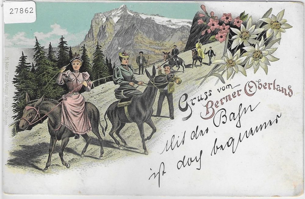 Gruss vom Berner Oberland - Litho (Gebraucht) in Ettingen für CHF 6 – mit Lieferung auf Ricardo ...