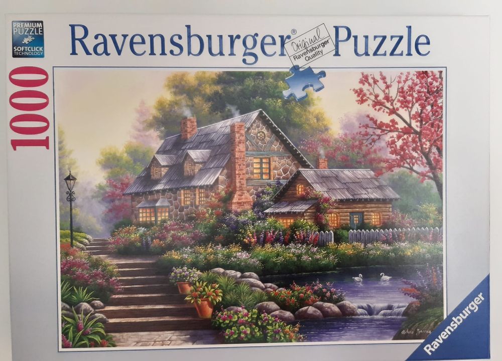 Ravensburger Puzzle 1000 Teile, romantisches Cottage (Gebraucht) in St. Gallen für CHF 10 – mit ...