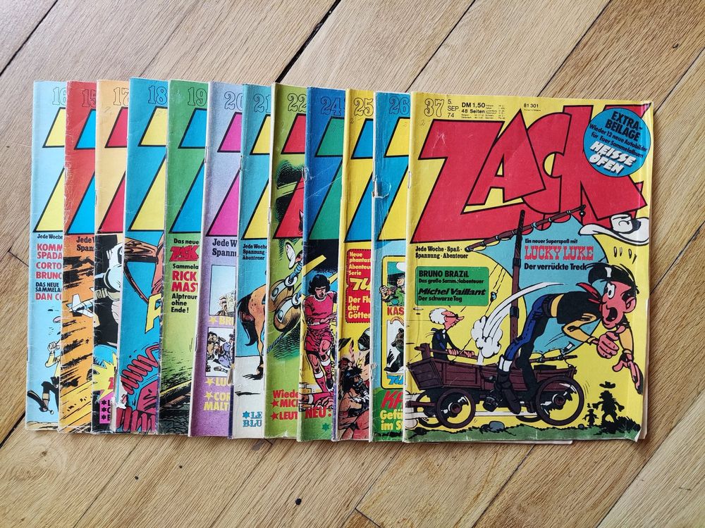 Zack Magazin (12 Ausgaben) / 1974 (Gebraucht) in für CHF 29 – mit ...