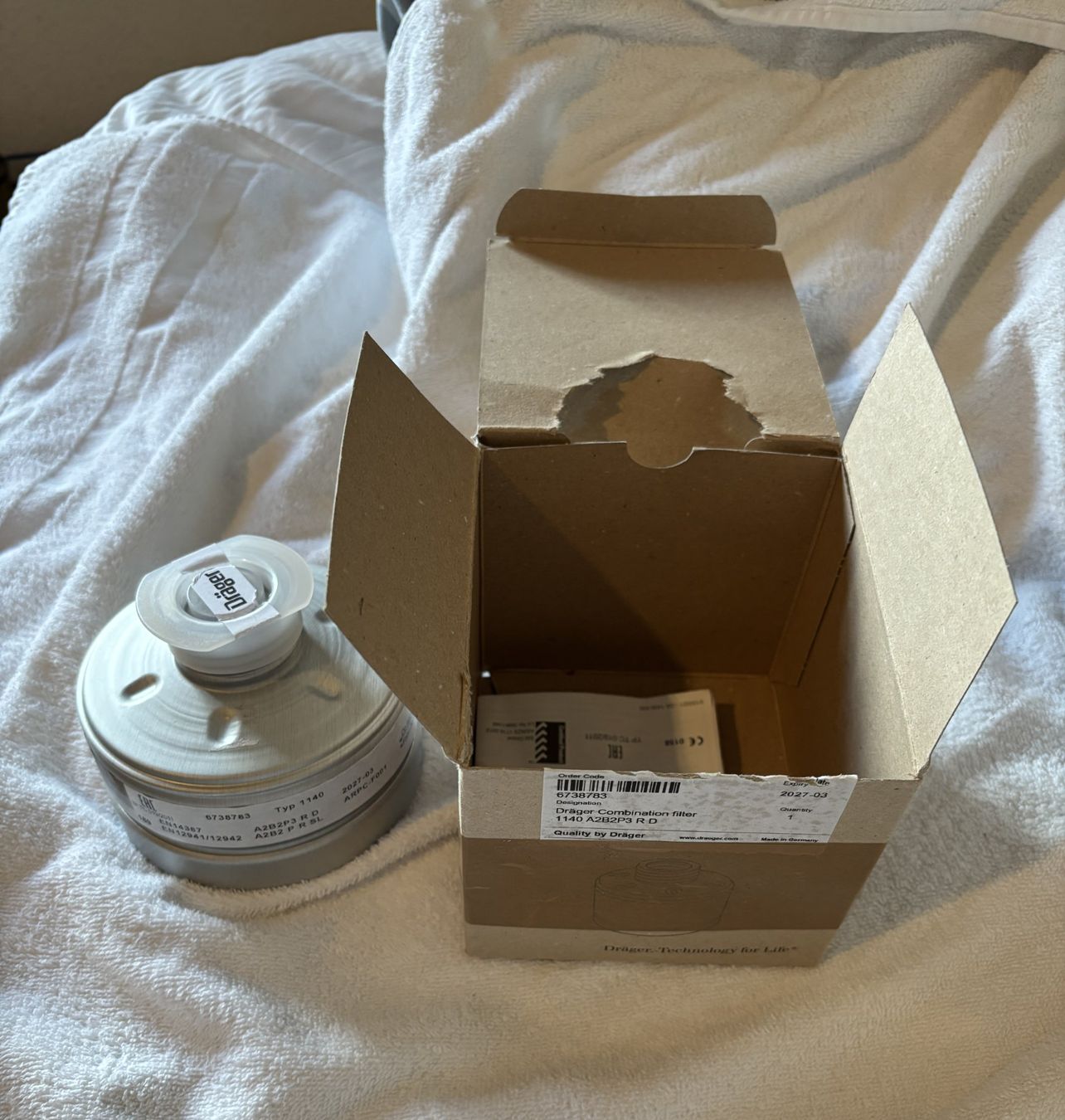 2 Gasmasken-Filter von Dräger, Typ 1140, sehr preiswert (Gebraucht) in ...