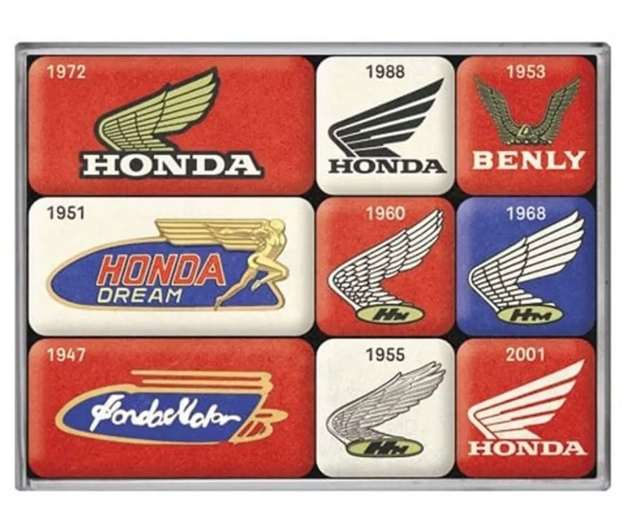 Honda Logo Evolution Magnet Set 9teilig (Art. 83132) (Neu und ...