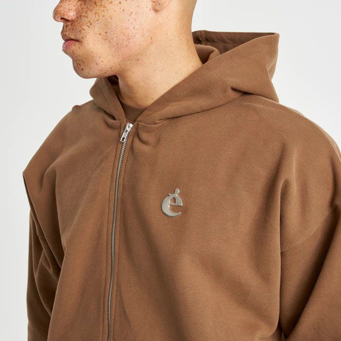 ÉRE STUDIOS Basic Zipper Hoodie - Coffee Brown S (Neu und ...