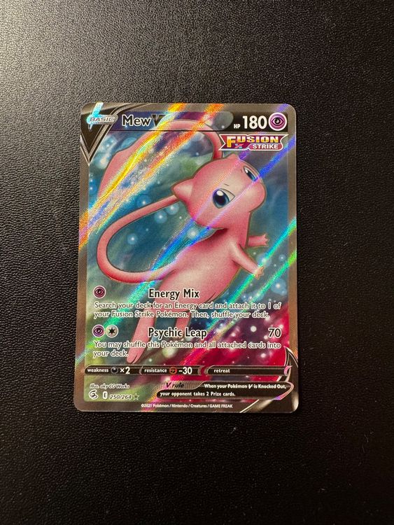 Pokemon Mew V Full Art EN Fusion Strike (Neu (gemäss Beschreibung)) in ...