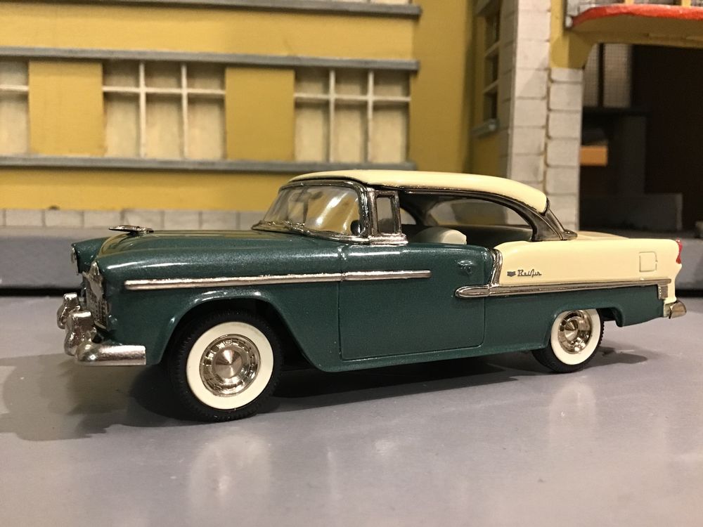 CHEVROLET 1955 ROSA MODELS 1:43 METALL | Kaufen auf Ricardo