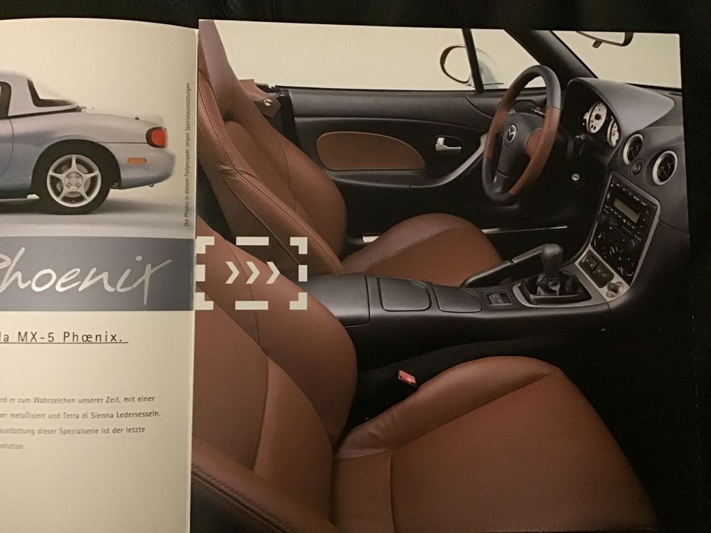 Mazda MX-5 Phoenix Verkaufsprospekt 6 Seiten ca. 2002 (Gebraucht) in ...