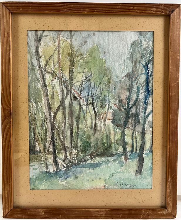 Baum Landschaft Aquarell Signiert. | Kaufen auf Ricardo