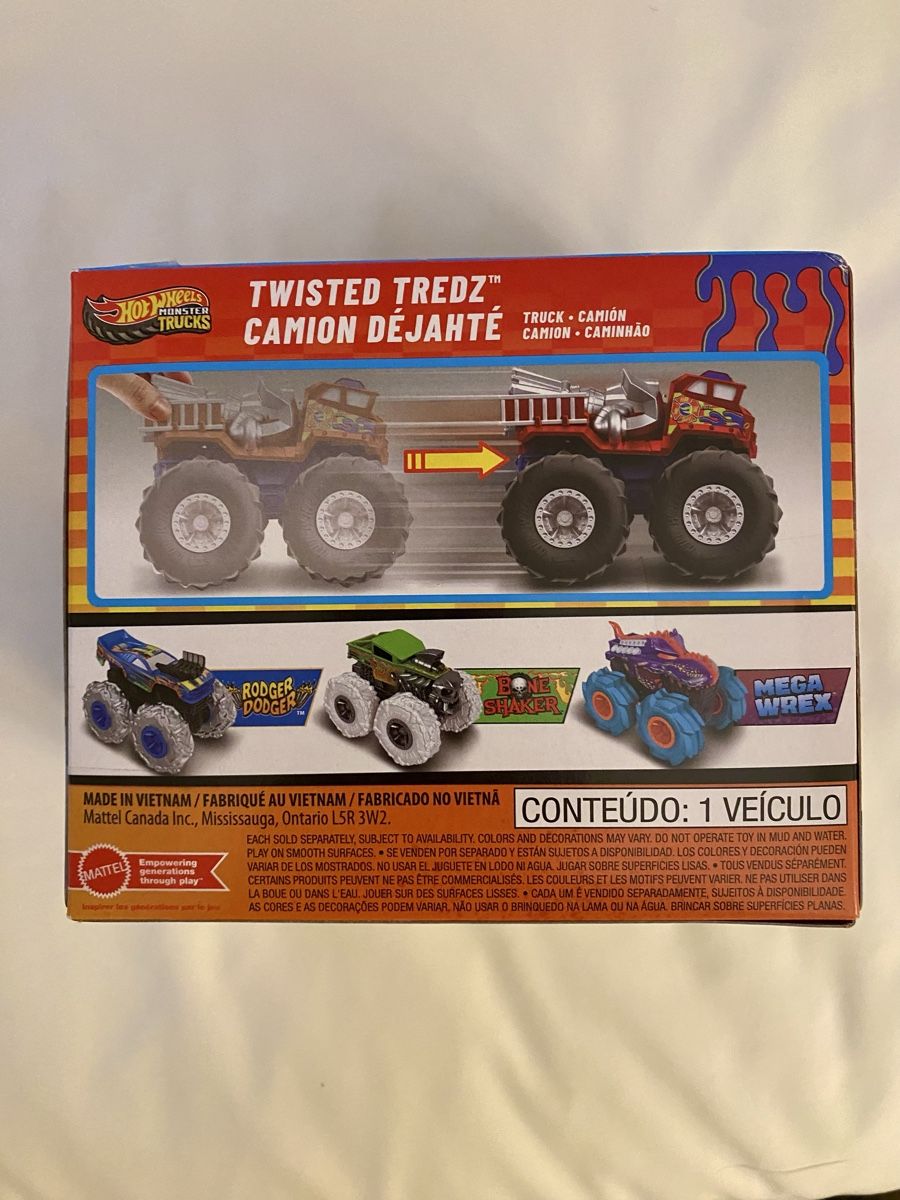 Hot Wheels Monster Truck Twisted Tredz “5 Alarm” (Neu und ...