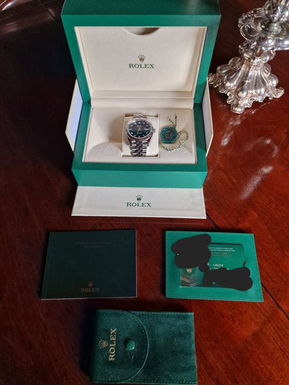 Rolex FULL SET Datejust, Blau, Diamanten 41mm (Gebraucht) in Schüpfen ...