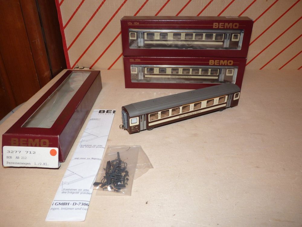 Personenzug der BOB Spur H0m Bemo (Neu (gemäss Beschreibung)) in Rudolfstetten für CHF 135 – mit ...