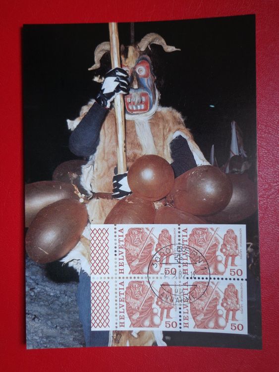 Maximumkarte MK 1985 DAUERMARKEN 4erBLOCK (Neu (gemäss Beschreibung)) in Le Locle für CHF 3 ...