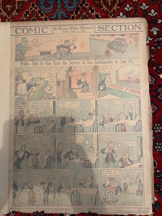 1920 Amerikanische Comic Sonntagsseite Polly Original vintag | Kaufen ...