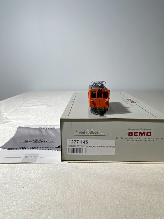BEMO RhB De 2/2 151 Triebwagen 1277 145 (Neuf avec emballage d'origine ...