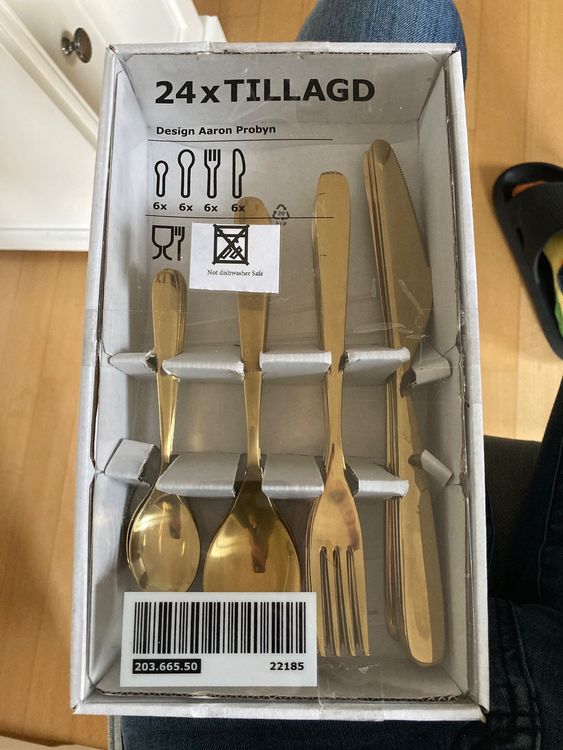 Goldenes Besteck Ikea