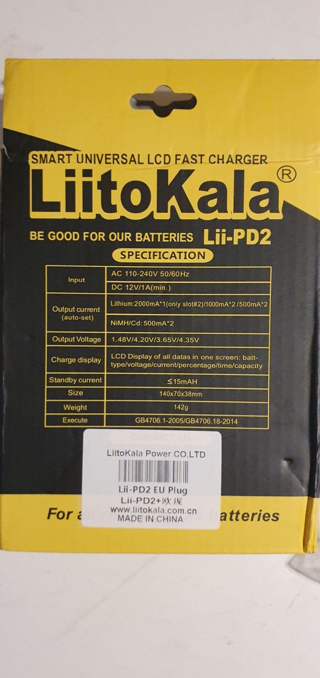 LiitoKala Lii-PD2 Akku Ladegerät - Schnellladung 2A/1h🔋 (Gebraucht) in ...