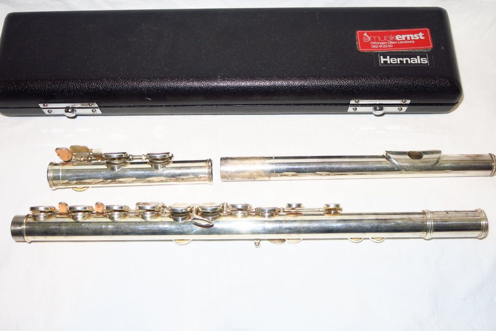 Querflöte HERNALS MODEL S 210 - Silber - Made in JAPAN (925) (Gebraucht ...