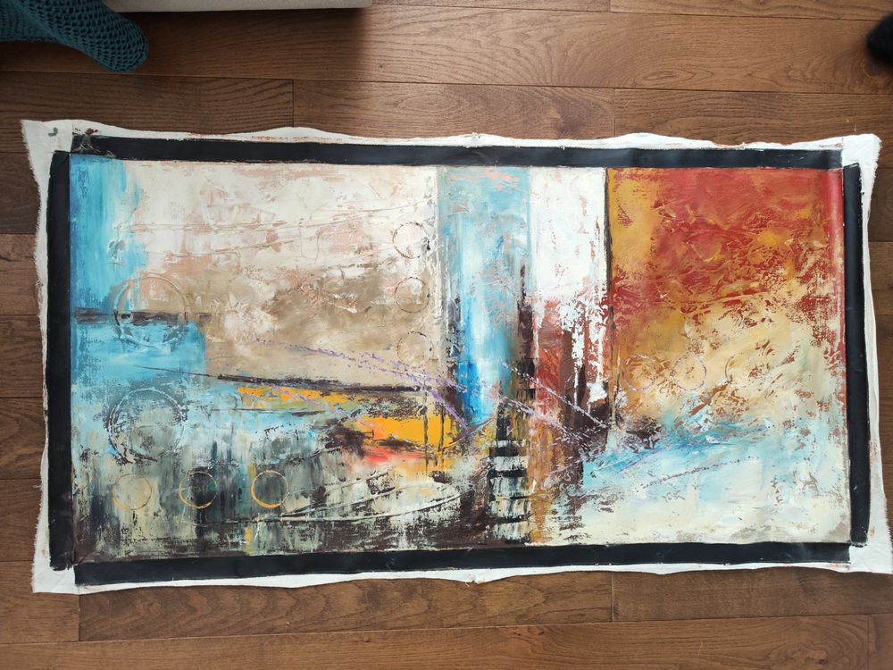 Abstrakte Kunst auf Leinwand | Kaufen auf Ricardo