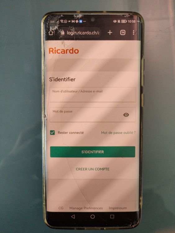 Huawei P30 Pro écran cassé mais fonctionne (Gebraucht) in Neyruz FR für ...