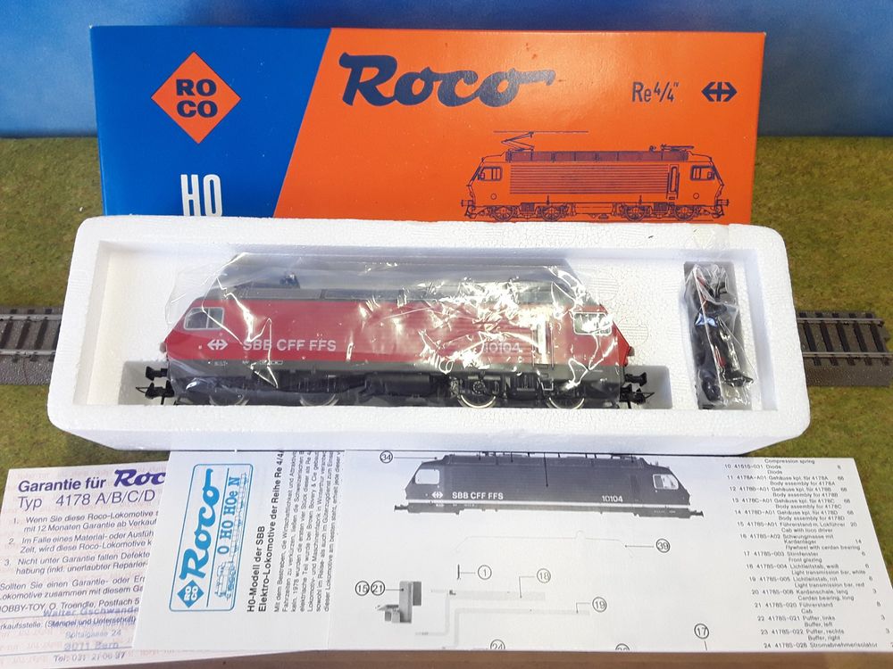 Roco 04178 D _ SBB Lokomotive Re 4/4 IV _ mit OVP DC Spur H0 (Gebraucht) in Rüti ZH für CHF 100 ...