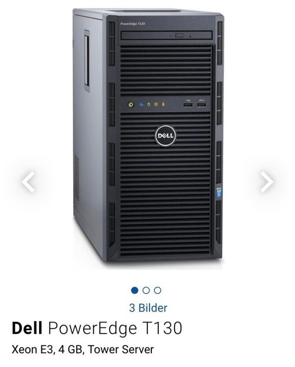 Dell PowerEdge T130 Xeon E3, 4 GB, Tower Server (Neu (gemäss ...