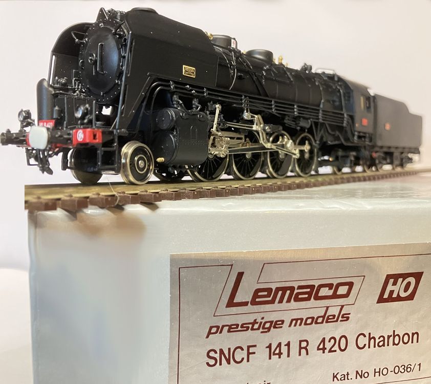 Locomotive Lemaco H0-036/1 SNCF 141R No. 420, charbon, noir (Neu und ...