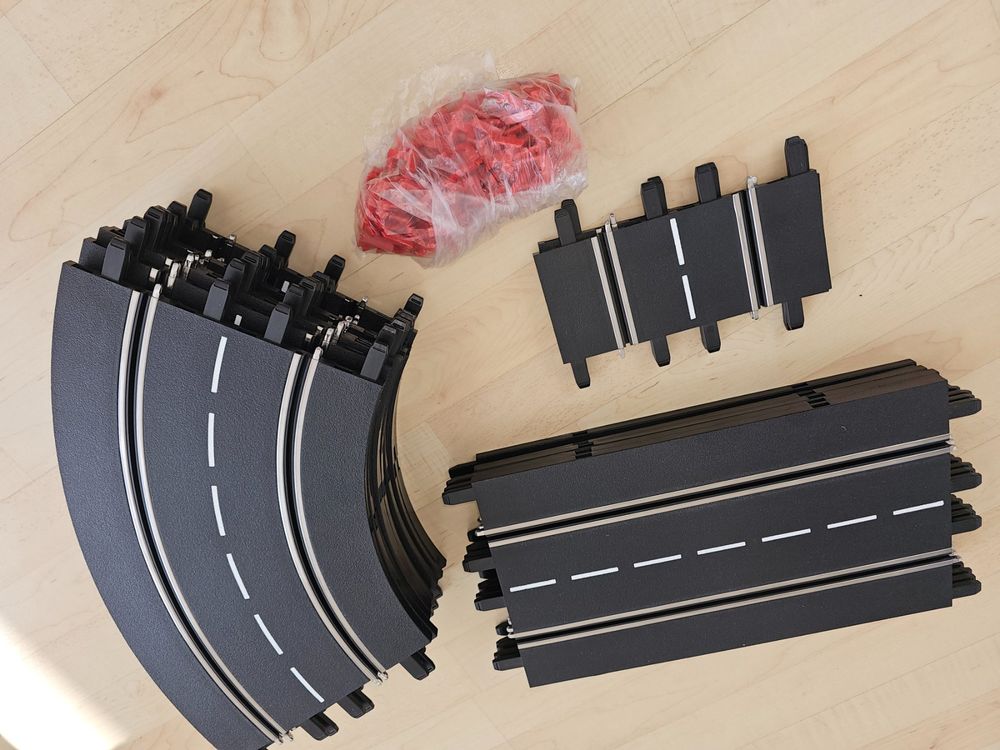 Carrera DIGITAL132 Schienen 12x 60 Grad 1, 6x Gerade, 2x 1/4 (Gebraucht ...