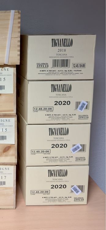 24 x Tignanello 75cl 2018+2020 / Wert: über 3’000.- (Neu und originalverpackt) in Bonaduz für ...