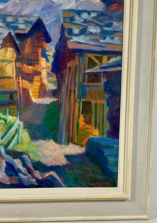 Joseph H. Waser (1901-1994) Berglandschaft Gemälde (Gebraucht) in Root ...