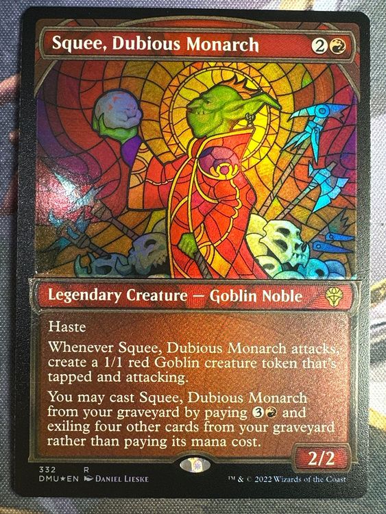 Squee, Dubious Monarch TEXTURED FOIL Variant 332 Dominaria | Kaufen auf ...