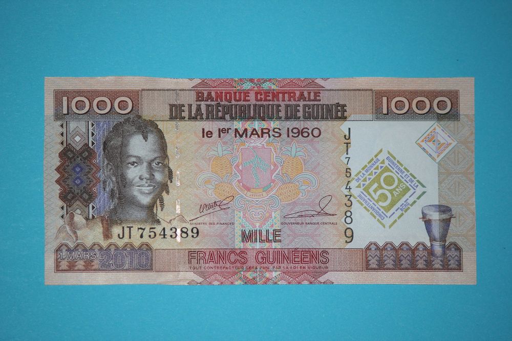 GUINEA - 1000 Francs 1960 UNC (JI754389) (Neu (gemäss Beschreibung)) in ...